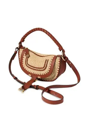 Chloé Marcie Mini Raffia Shoulder Bag - Multicolor