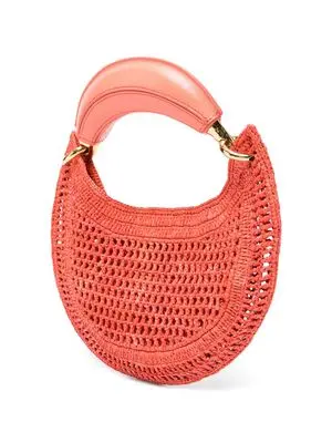 Chloé Summer Banana Raffia Mini Hobo Bag - Multicolor