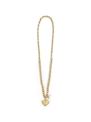 Chloé Pleated Heart Necklace - Multicolor