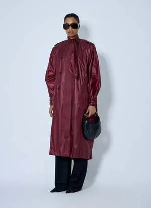 Saint Laurent Long Coat With Double-breasted Fastening