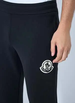 Moncler Logo Patch Joggers - Black