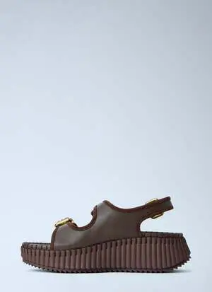Chloé Nama Wedge Sandals