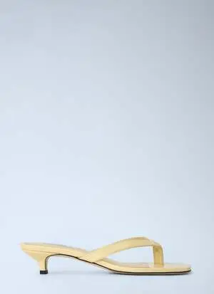 TOTÊME TOTEME Naplack Heeled Flip Flops