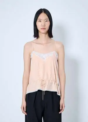 Chloé Silk Lace Trim Camisole - Multicolor