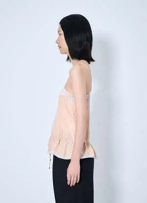 Chloé Silk Lace Trim Camisole