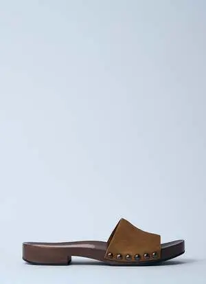 Miu Miu Faded Suede Clogs