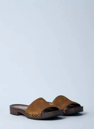 Miu Miu Faded Suede Clogs