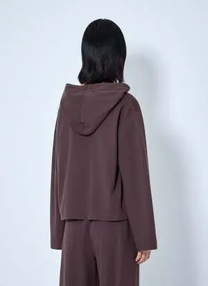 Moncler Hooded Sweatshirt With Contrast Drawstrings