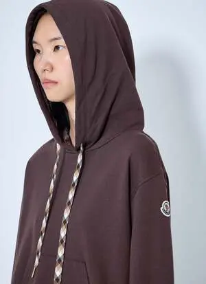 Moncler Hooded Sweatshirt With Contrast Drawstrings