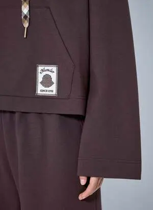 Moncler Hooded Sweatshirt With Contrast Drawstrings