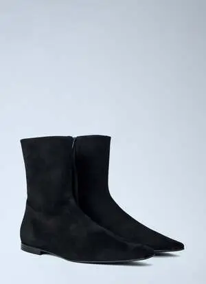 TOTEME Zipped Suede Chelsea Boots