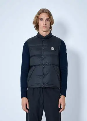 Moncler Tuquerouye Shell Down Vest - Black