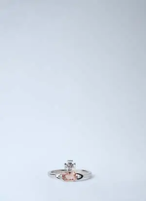 VIVIENNE WESTWOOD Allie Ring With Central Stone And Orb Accent In 925