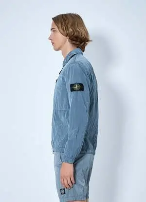 Stone Island Zip-up Jacket With Chest Pocket