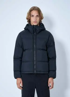 Stone Island Padded Hooded Jacket - Black