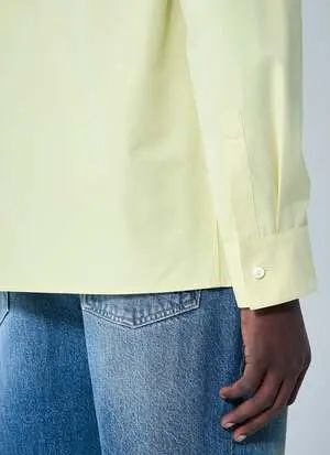 JIL SANDER Classic Shirt With Tie - Yellow