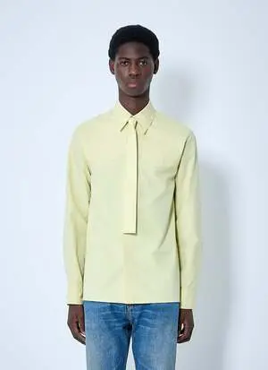 JIL SANDER Classic Shirt With Tie - Yellow