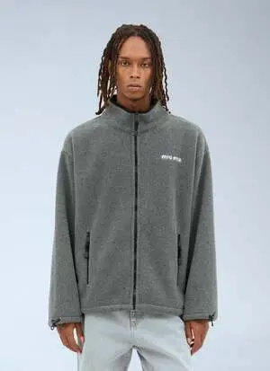 Miu Miu Fleece Sweatshirt - Gray