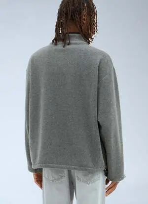 Miu Miu Fleece Sweatshirt - Gray