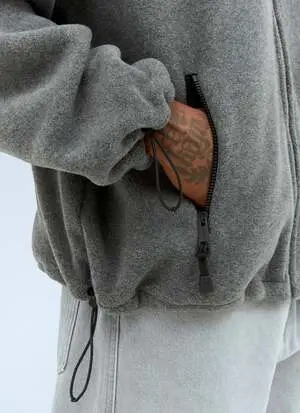 Miu Miu Fleece Sweatshirt - Gray