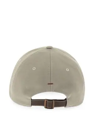 Brunello Cucinelli Logo Cotton Baseball Cap - Multicolor
