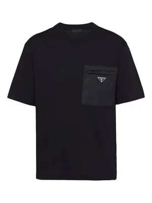 Prada Re-nylon And Cotton T-shirt