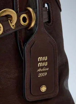 Miu Miu Adventure Nappa Leather Bag