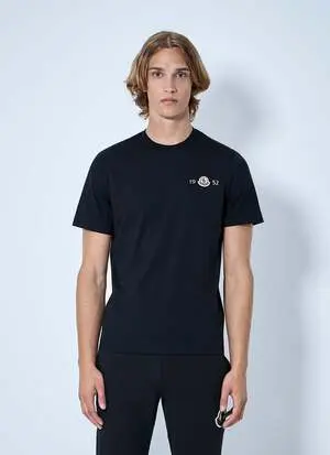 Moncler Crewneck Logo T-shirt - Black