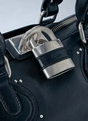 Chloé Paddington Full-grain Leather Shoulder Bag - Black