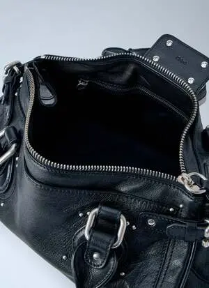 Chloé Paddington Full-grain Leather Shoulder Bag - Black