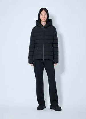 Moncler Herbe Hooded Short Down Jacket - Black