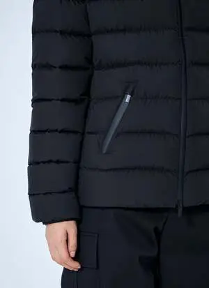 Moncler Herbe Hooded Short Down Jacket - Black
