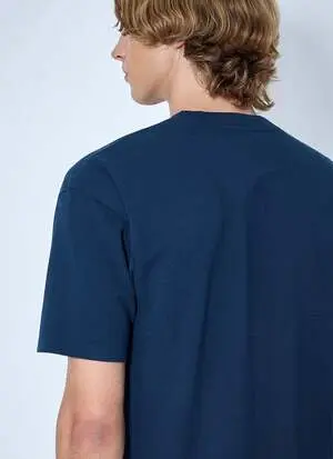 Saint Laurent Cassandre Oversized T-shirt - Blue