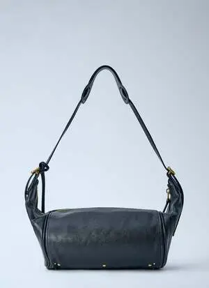 Chloé Paddington Grained Leather Shoulder Bag With Lock Detail - Black