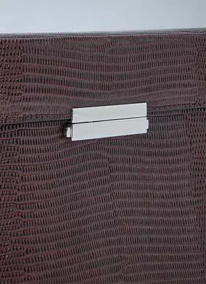TOTEME Lizard-embossed Leather Shoulder Bag - Brown