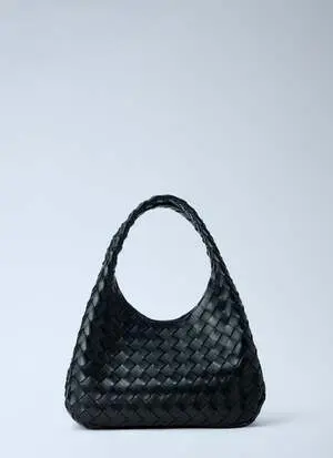 Bottega Veneta Campana Small Shoulder Bag - Black