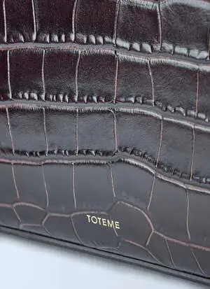 TOTEME Medium Croco-embossed Day Pouch