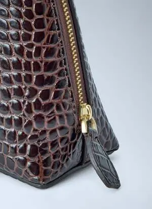 TOTEME Medium Croco-embossed Day Pouch