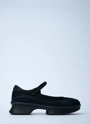 Prada Logo Motif Mesh Shoes