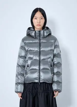 Moncler Sensation Short Down Jacket - Gray