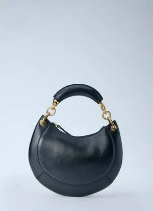 Chloé Small Banana Nappa Zipped Shoulder Bag - Black