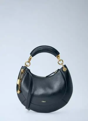 Chloé Small Banana Nappa Zipped Shoulder Bag - Black