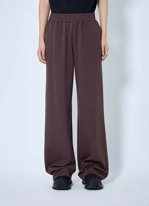 Moncler Wide-leg Lounge Trousers With Elasticated Waist - Brown