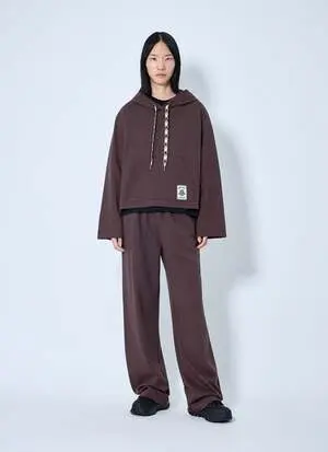 Moncler Wide-leg Lounge Trousers With Elasticated Waist