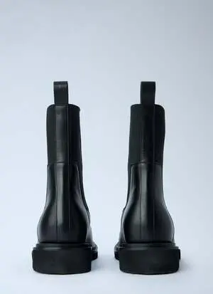Rick Owens Beatle Gabe Leather Chelsea Boots