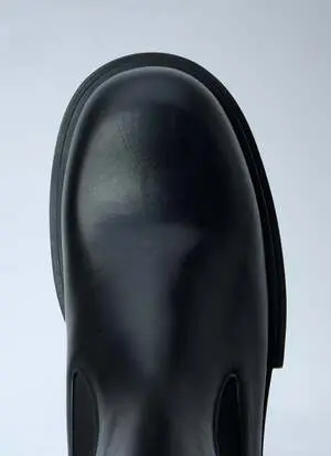 Rick Owens Beatle Gabe Leather Chelsea Boots