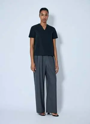 JIL SANDER Pinstripe Wide-leg Trousers