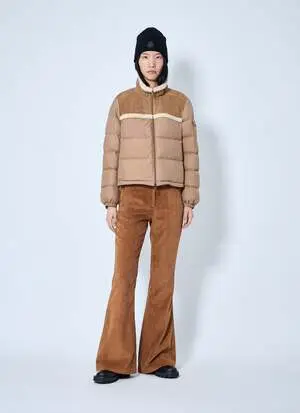 Moncler Aurore Puffer Jacket With Shearling And Suede