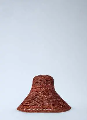 Chloé Raffia Capeline Hat - Brown
