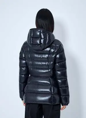 Moncler Barante Quilted High-gloss Down Jacket - Black